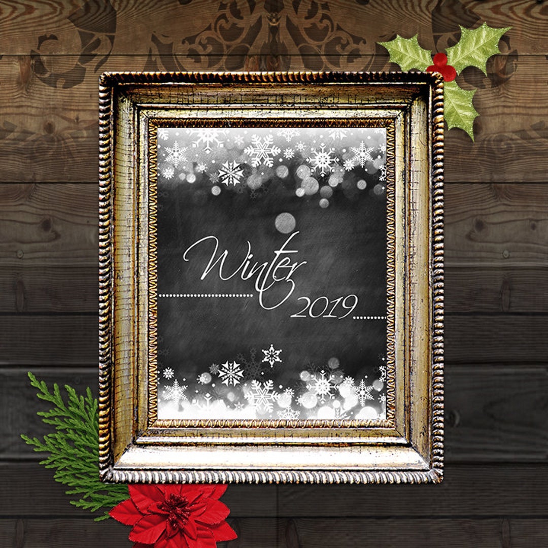 Winter 2019 8x10 Wedding Poster, Christmas Poster, Printable Wall Art ...