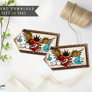 Rockabilly Thank You Tags Rock N Roll Style Thanks Gift Favor Tags ...