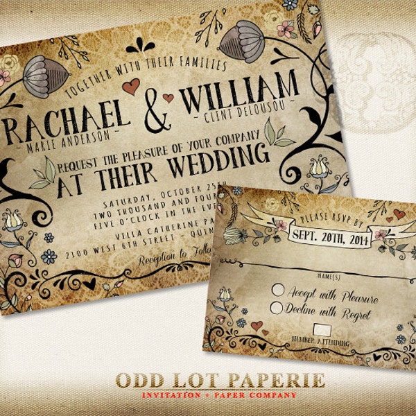 Kitsch Wedding Invitation - Etsy