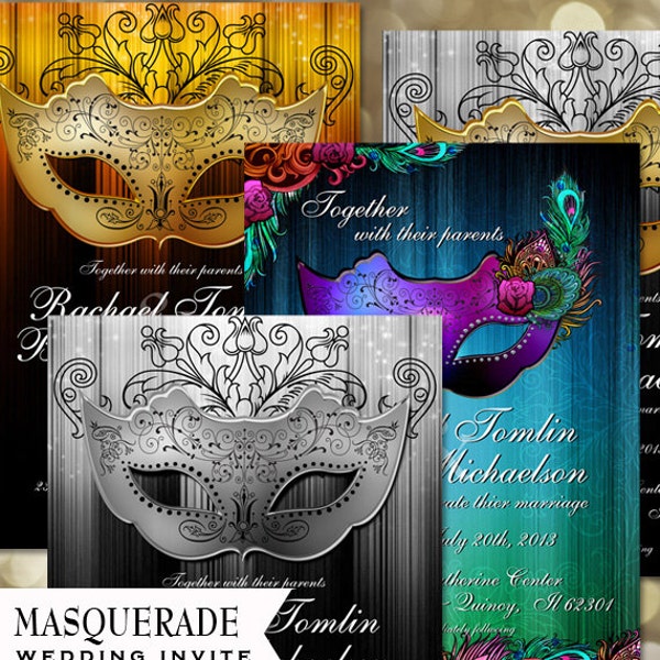 Masquerade Invitation - Etsy