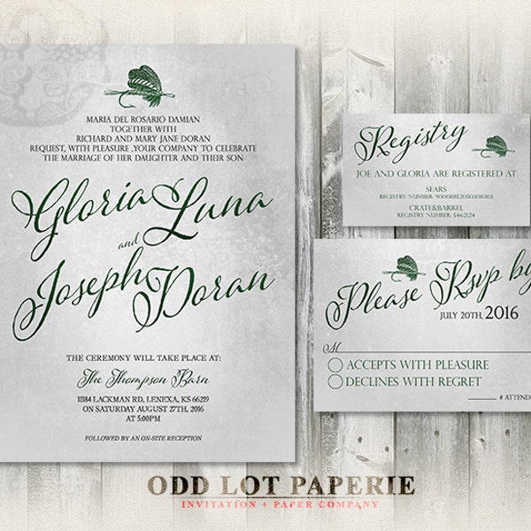 Fishing Wedding Invitation - Etsy