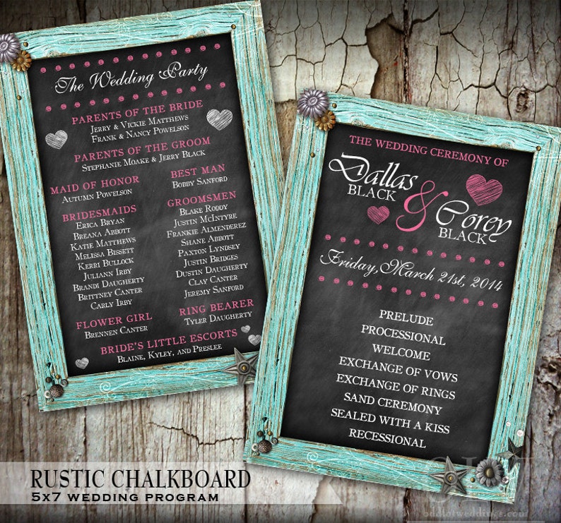 Chalkboard Wedding Invitation Set Chalk Wedding Stationery - Etsy