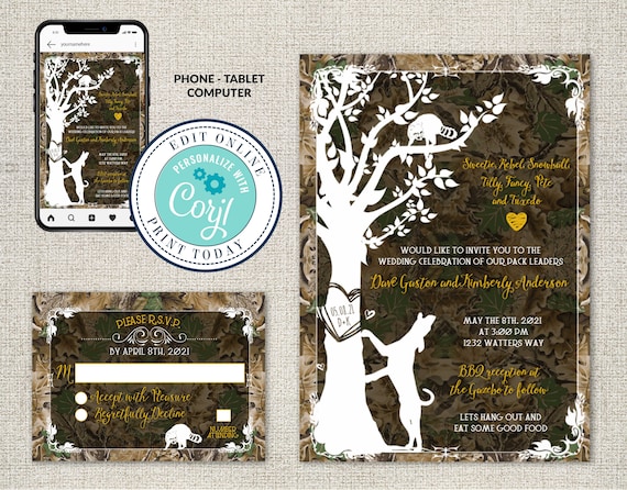 Hunting wedding invitations | Beachweddingtips.com