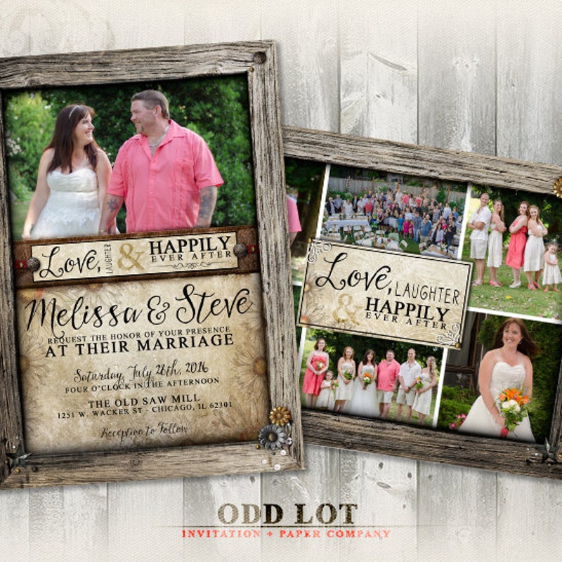 Rustic Wedding Invitations - Etsy