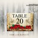 Printable Table Number Folded Cards DIY Table Number Card - Etsy