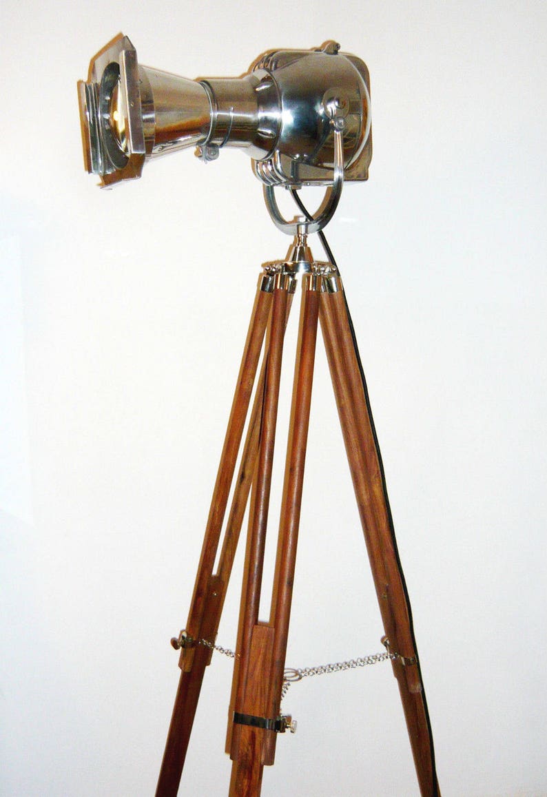 Vintage 1950's Theatre Light Antique Floor Light Industrial Studio Spot ...