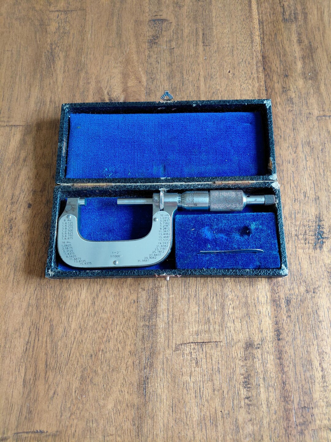 Vintage German Precision Micrometer 1-2", 1/1000 Vernier Scale - Etsy