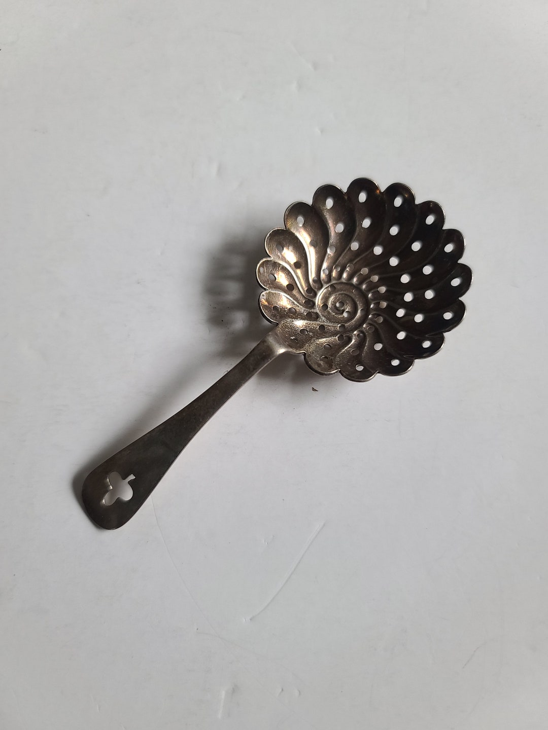 1877 Niagara Falls Silver Company Slotted Bonbon Spoon Server With ...