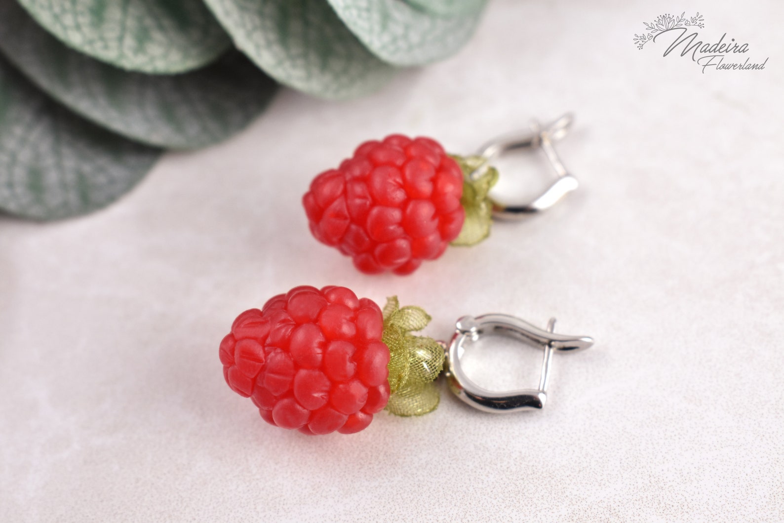 Raspberry Earring Food Earrings Juicy Drop Berry Earrings - Etsy