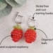 Raspberry Earring, Food Earrings, Juicy Drop, Berry Earrings, Fruit ...