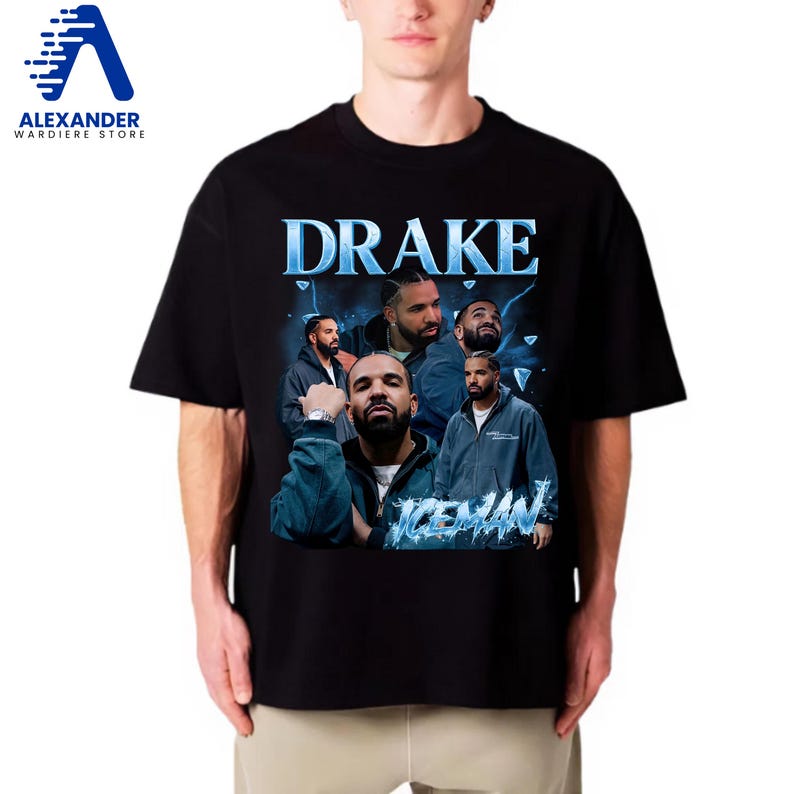 Drake Iceman Album 2026 PNG Design, Vintage Style, Hip Hop Graphic Tee ...