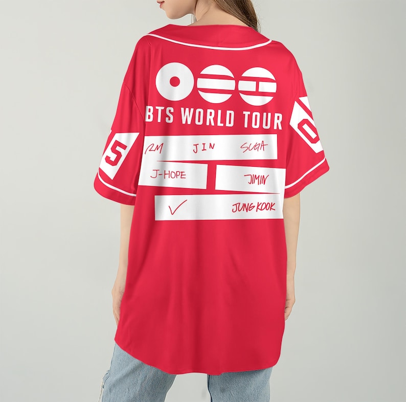 BTS Arirang World Tour 2026 Custom Member Baseball Jersey Shirt ...