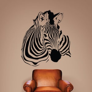 Zebra Wall Decal, Zebra Stripe Decal, Zebra Decor, Zebra Art, Zebra ...