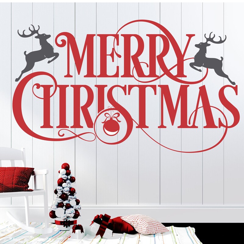 Holiday Wall Decal - Etsy