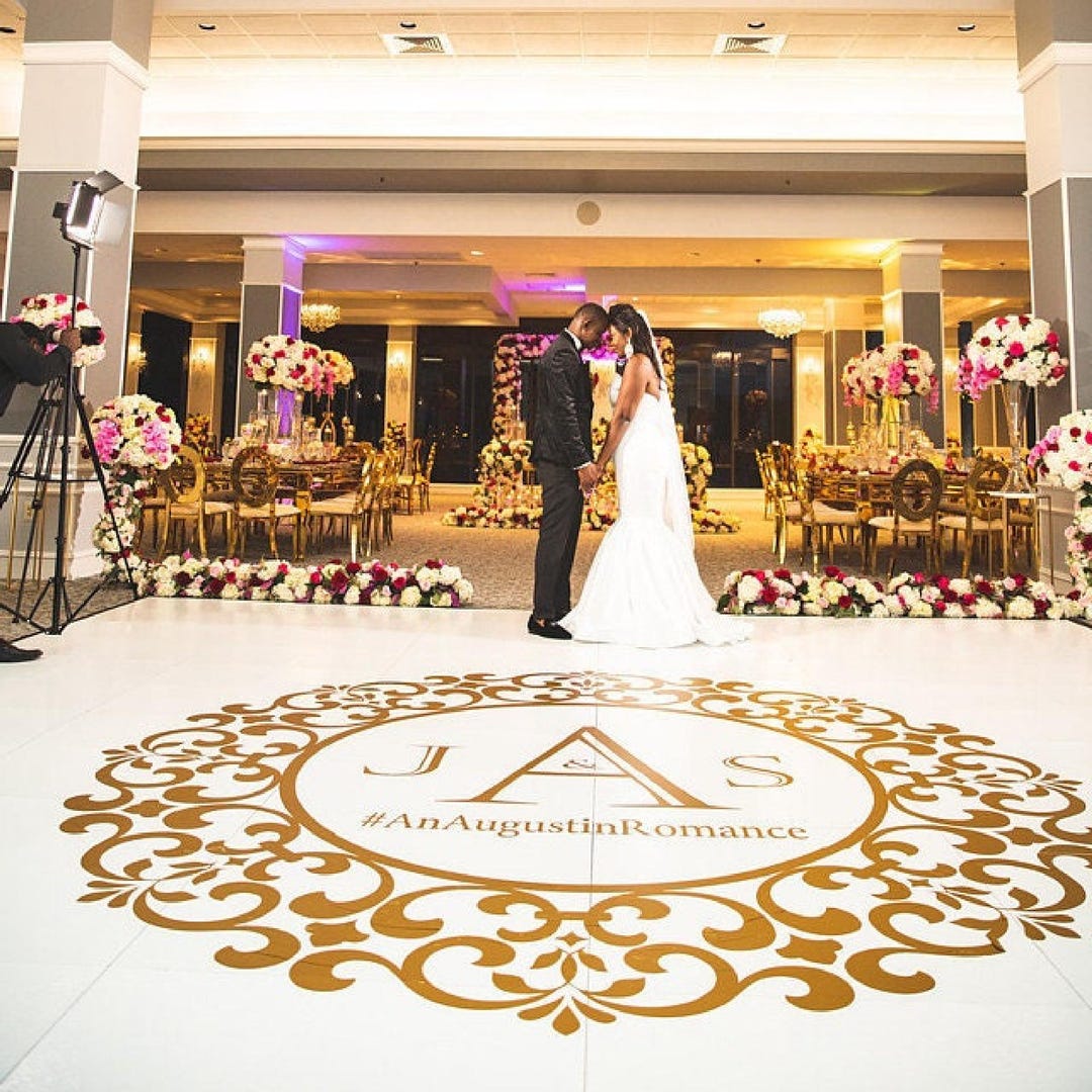 Vinyl Wedding Dance Floor Decal Deco, Wedding Event Decor Sticker ...