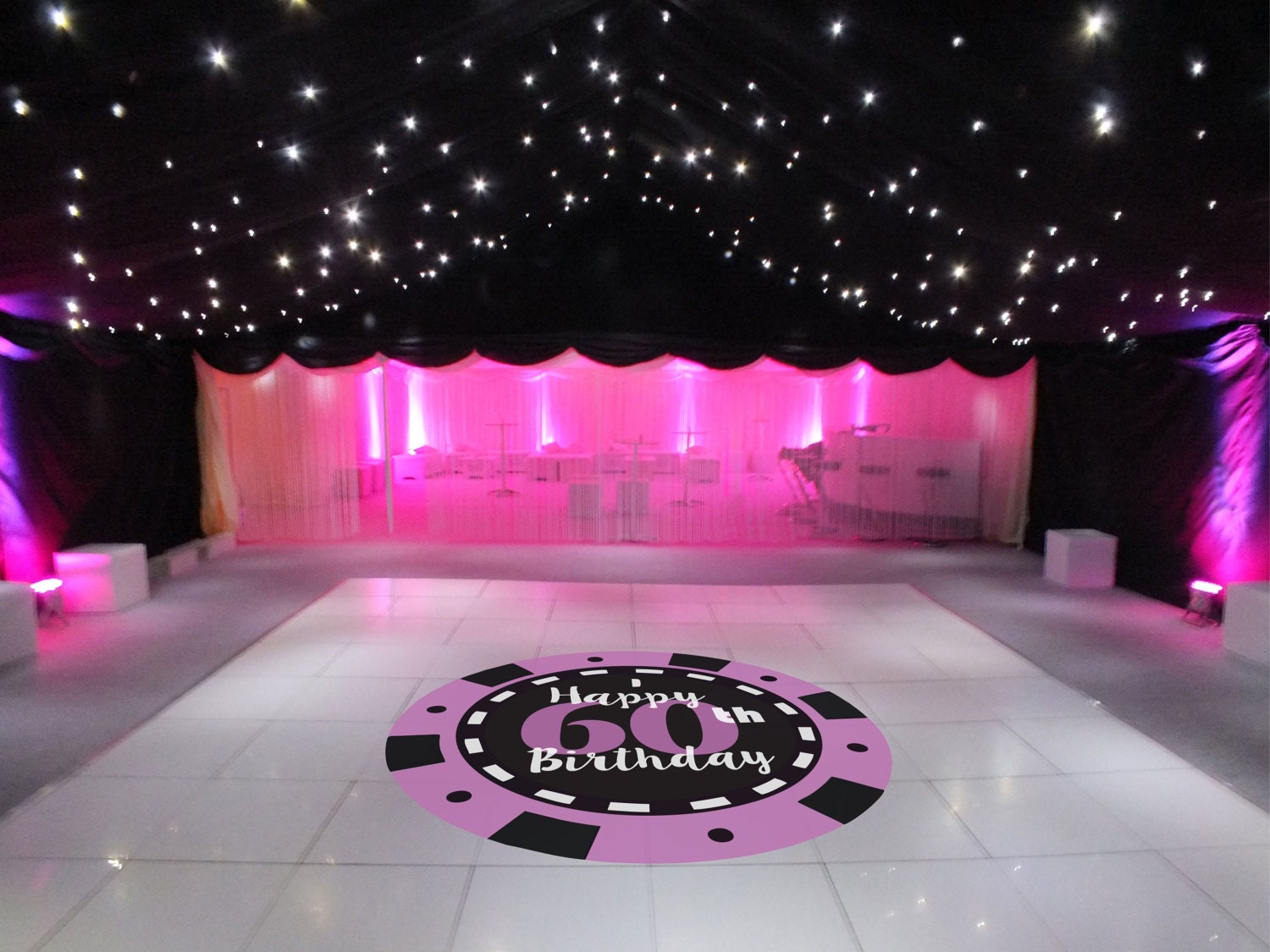 Happy 50th Birthday Dance Floor Decal Choose 30th 40th - Etsy UK