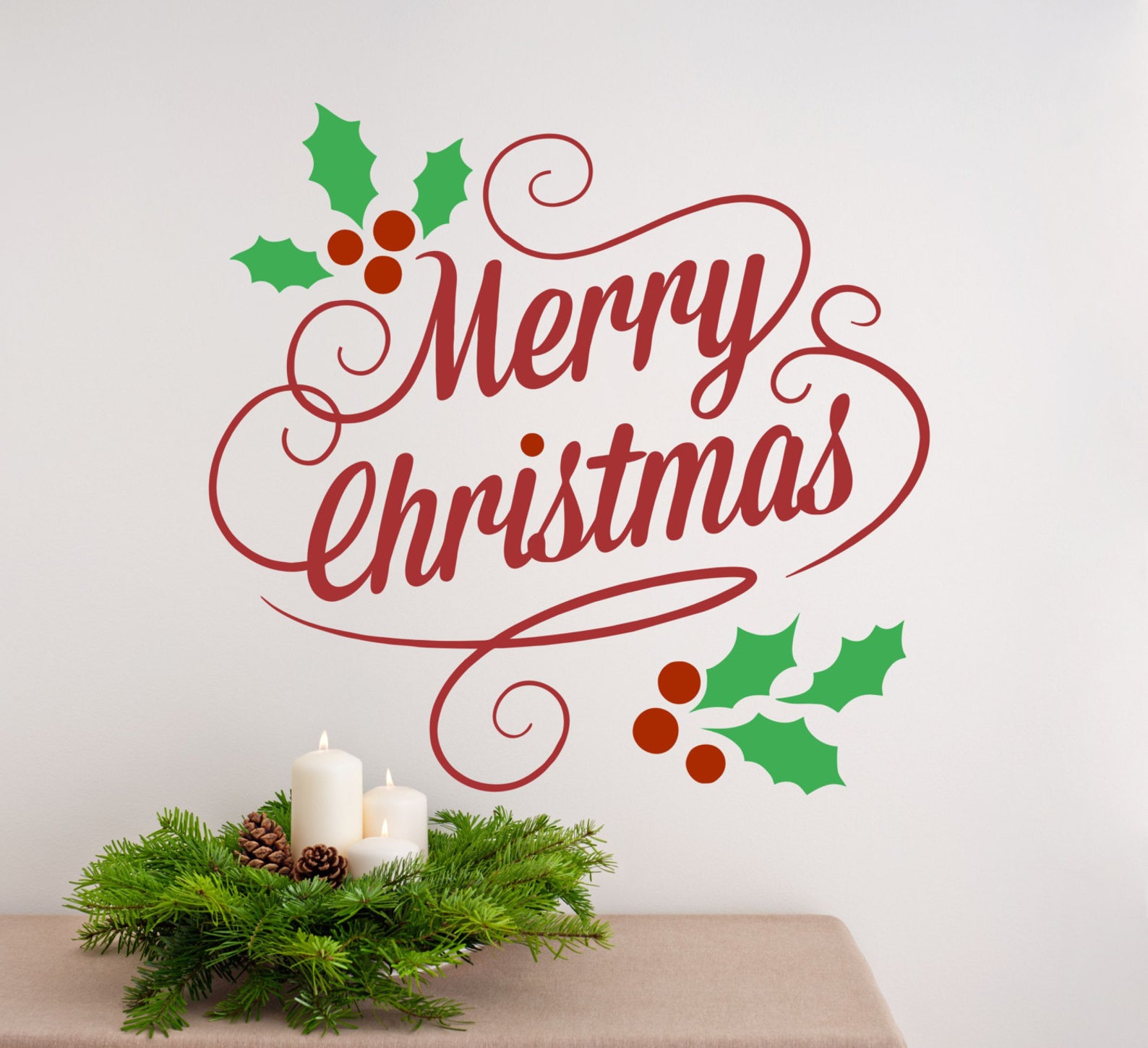 Christmas Decorations Christmas Decor Merry Christmas Wall - Etsy