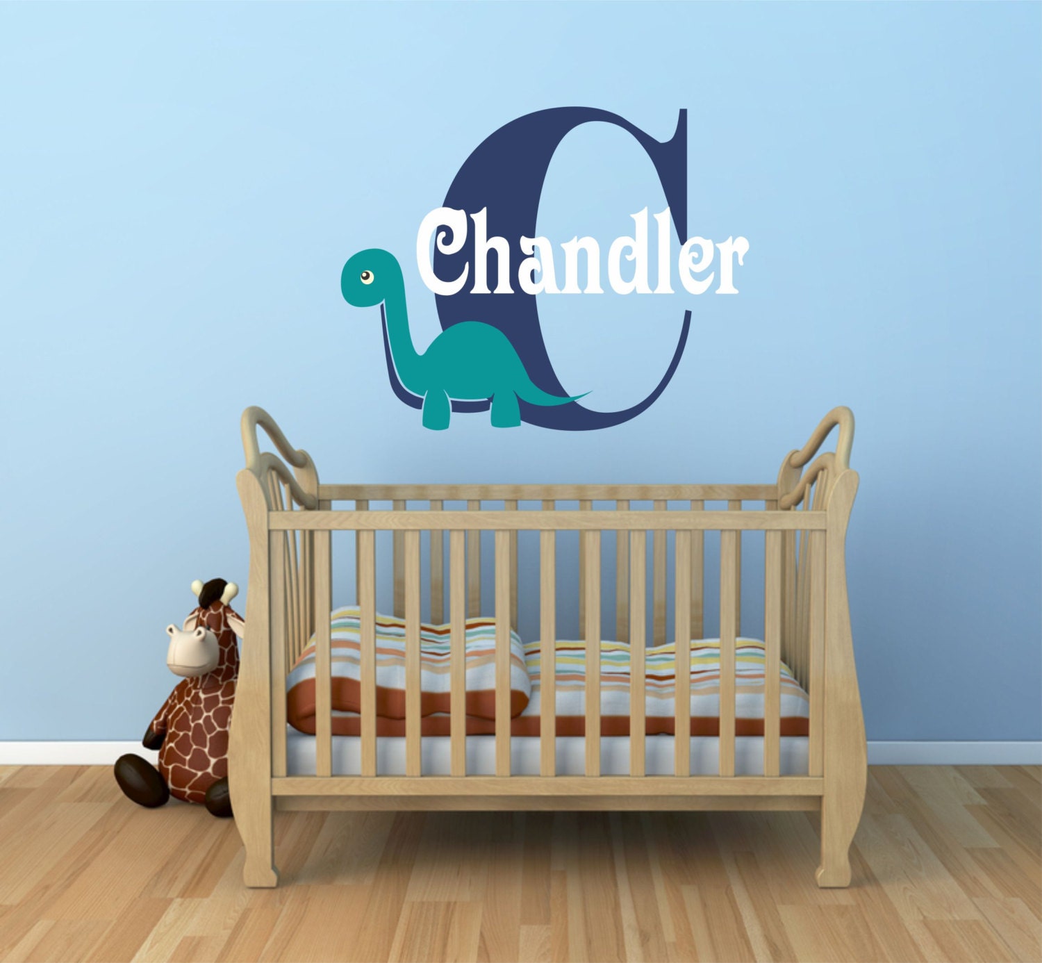 Dinosaur Wall Decal Personalized Dinosaur Decal Dinosaur - Etsy