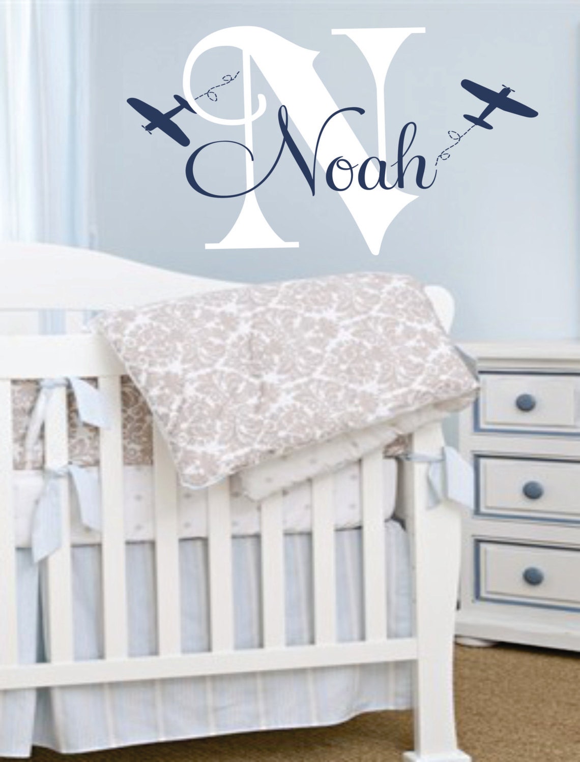 Airplane Decal Plane Pack Medium Add-on for Initial and Name - Etsy