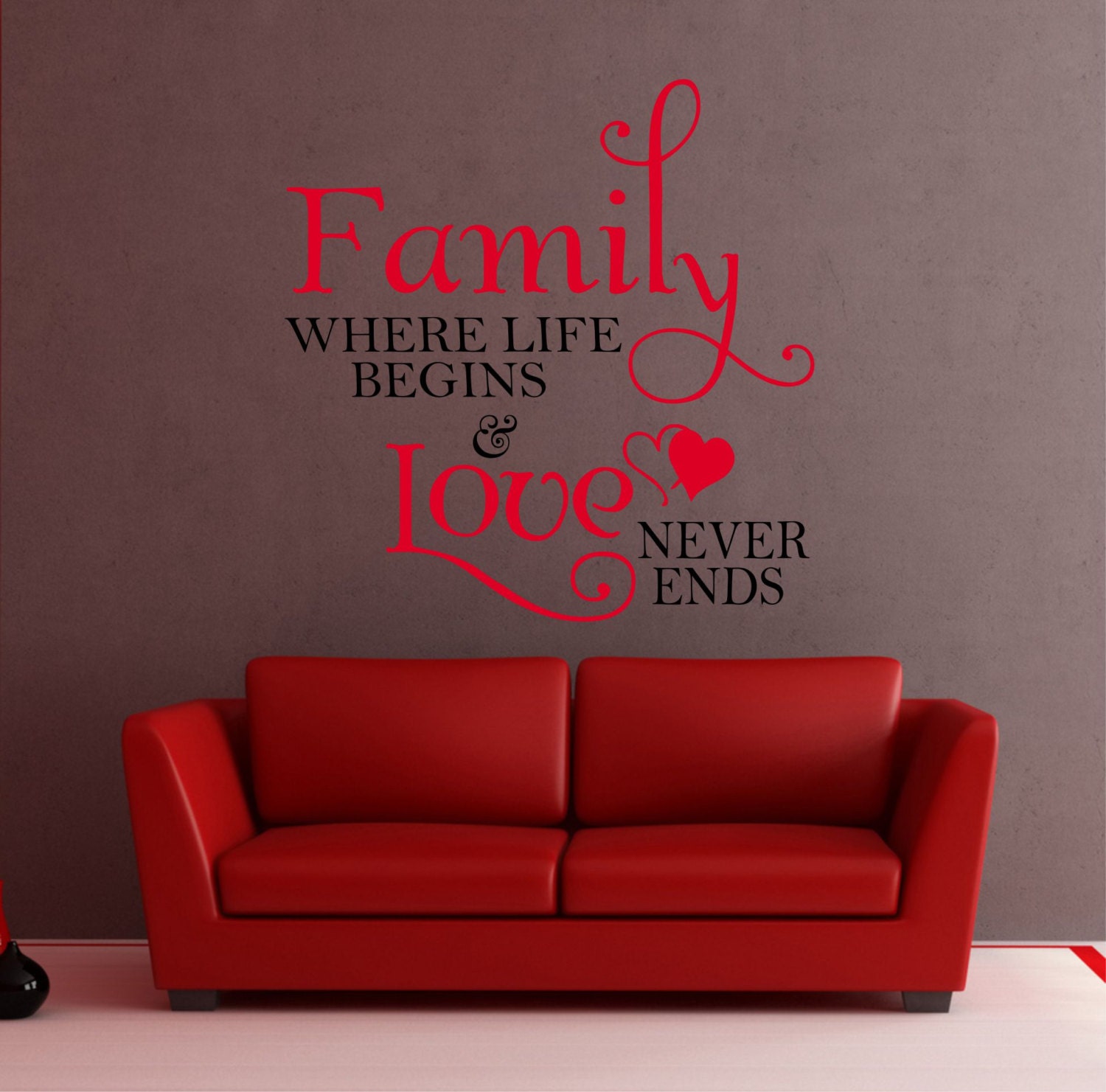 Family Wall Decal Family Love Decal Photo Wall Decal - Etsy
