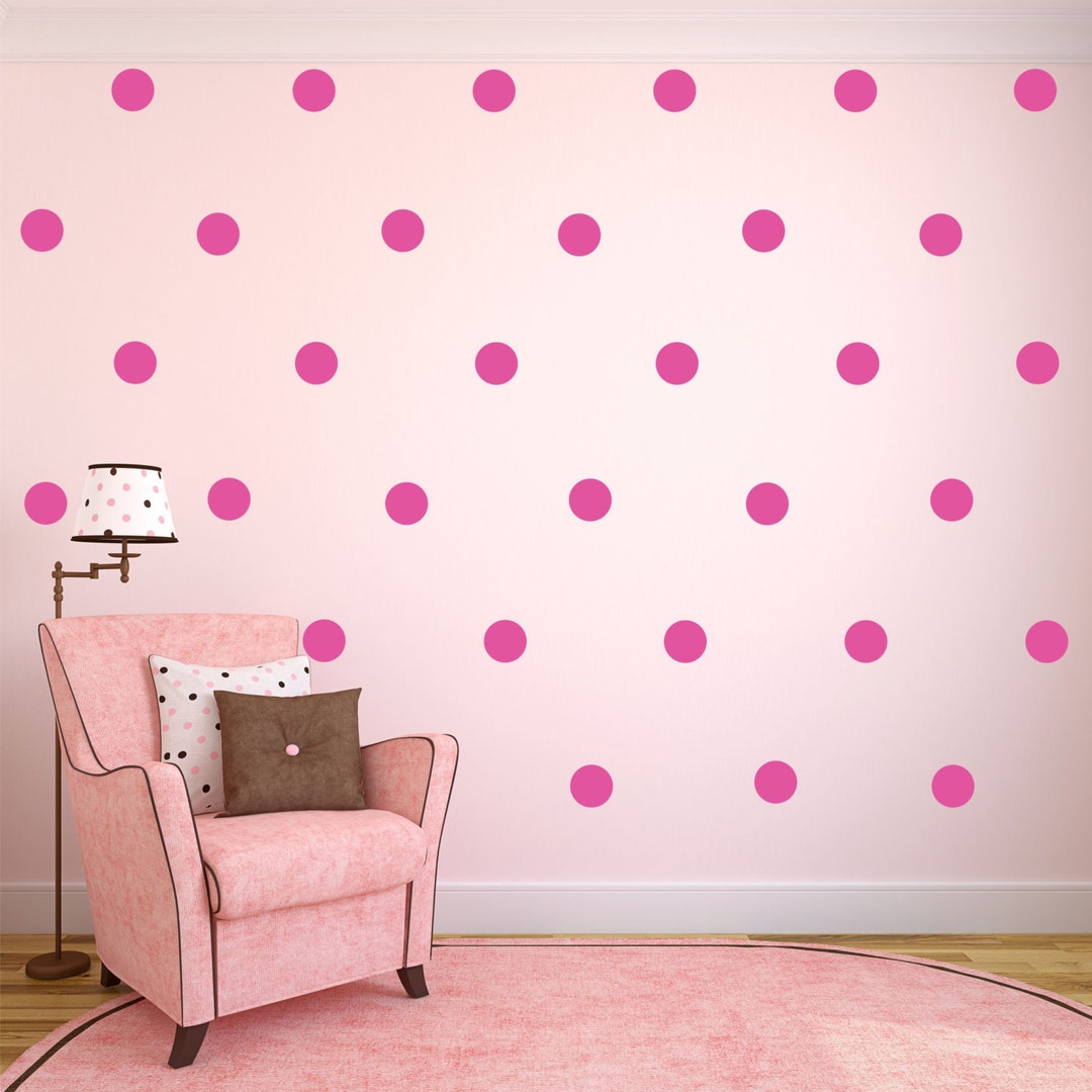 Polka Dot Decals, Polka Dot Wall Decor Polka Dot Wall Stickers - Polka ...