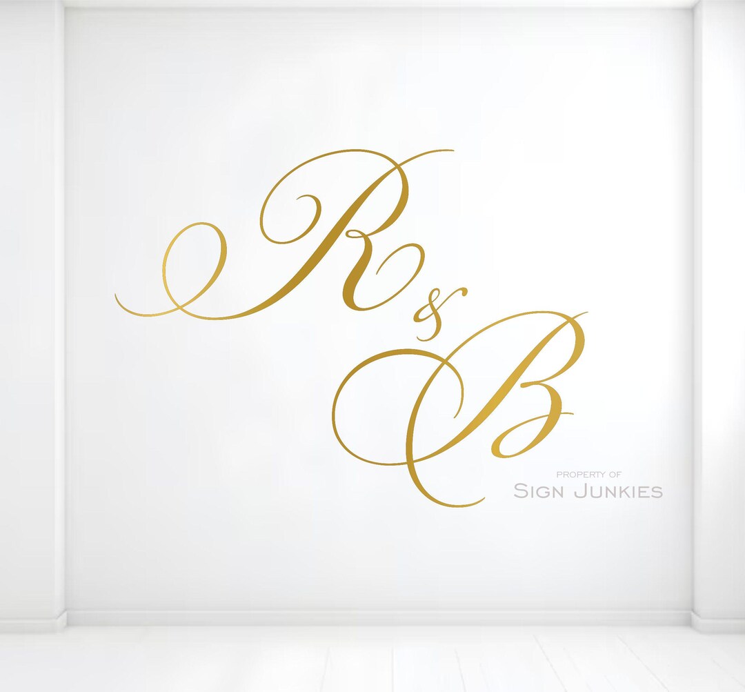 Wedding Dance Floor Decal: Personalized Monogram Reception Decor - Etsy