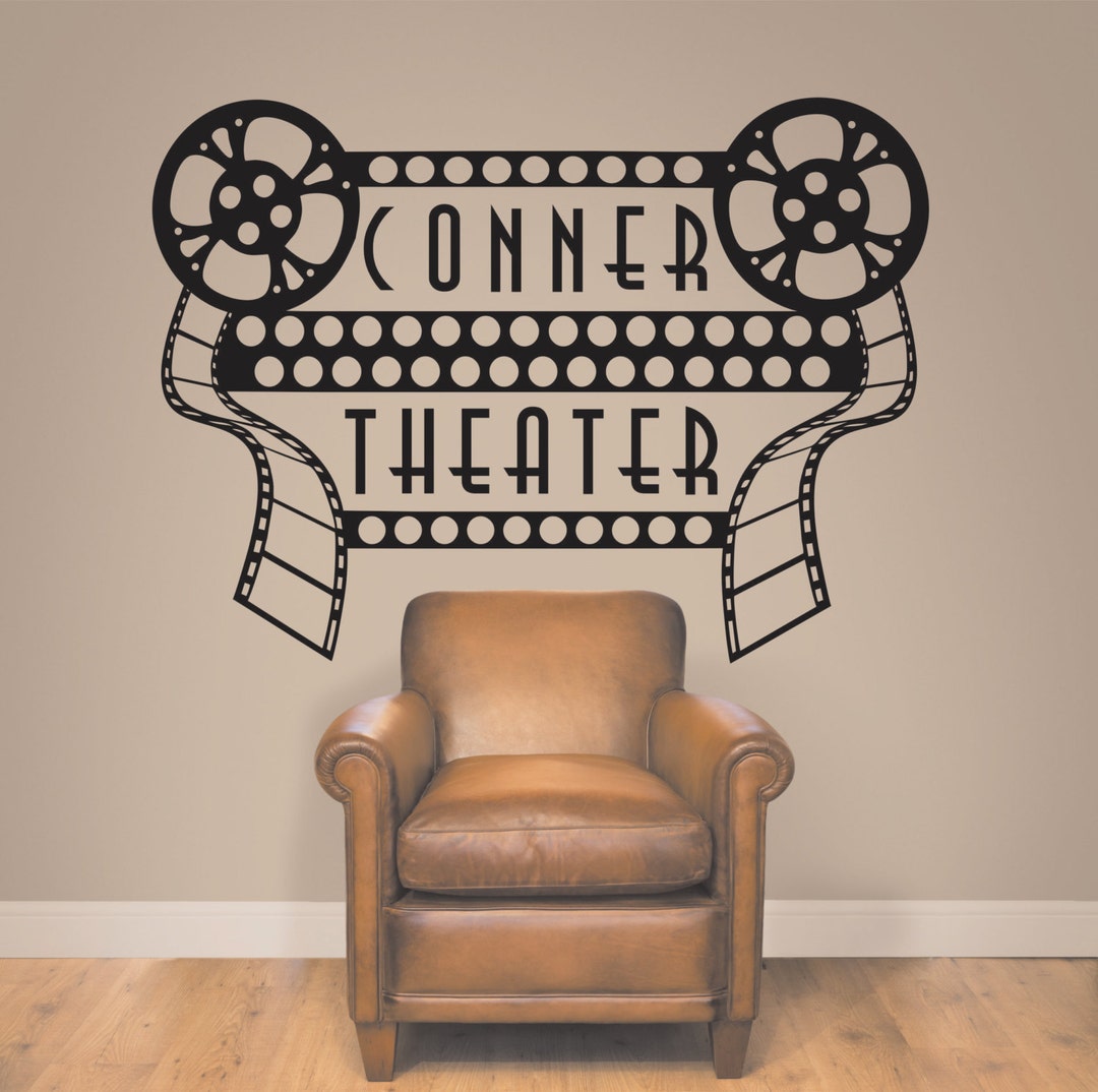 Home Theater Decor, Home Theater Sign, Movie Theater Decor, Home ...