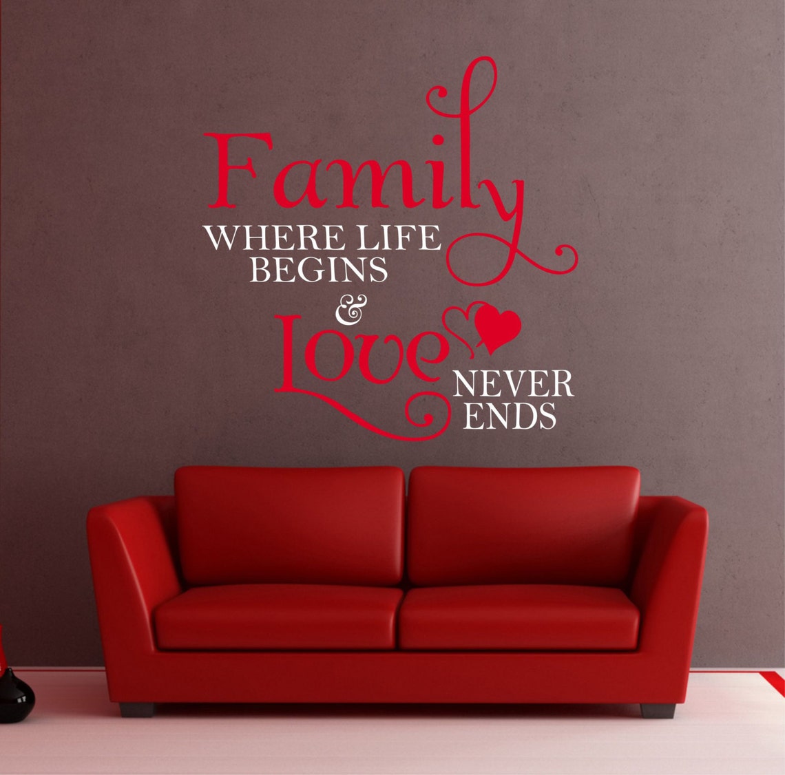 Family Wall Decal Family Love Decal Photo Wall Decal | Etsy