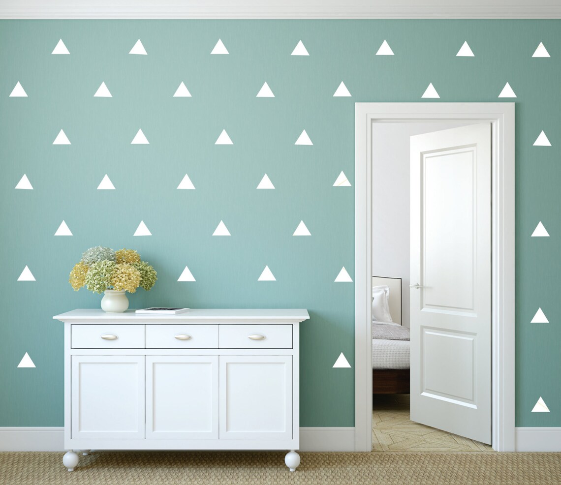 Gold Triangle Decal Triangle Decals Colors Triangle Wall - Etsy