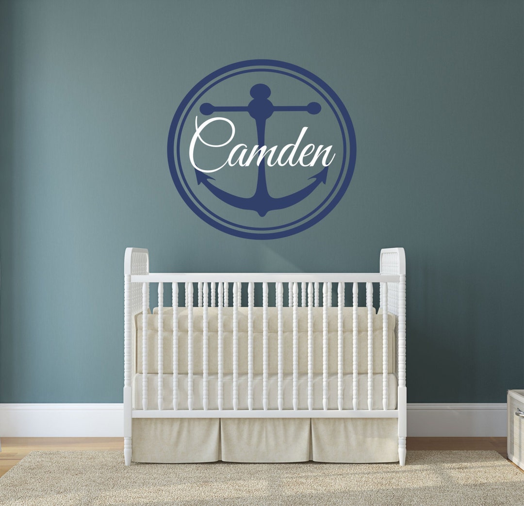 Anchor Decal Nautical Decor Nautical Wall Decal Nautical - Etsy
