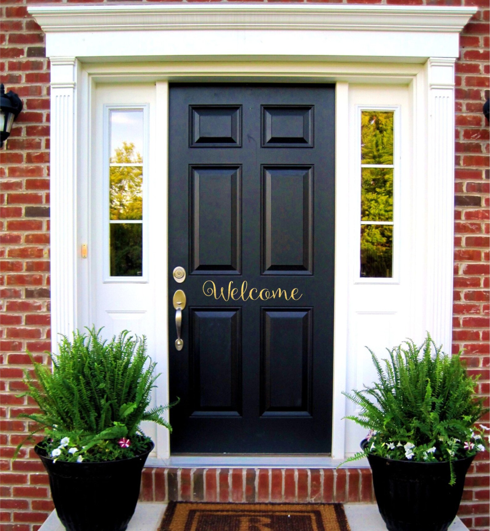 Welcome Door Decal Welcome Sign Vinyl Lettering Welcome | Etsy