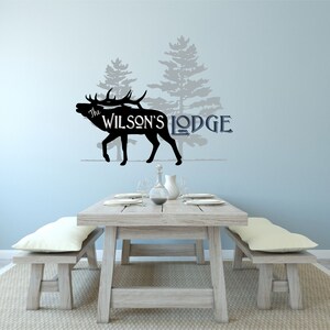 Cabin Wall Decal, Cabin Decor, Lodge Decor, Personalized Lodge Decal ...