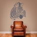 Zebra Wall Decal Zebra Stripe Decal Zebra Decor Zebra Art - Etsy