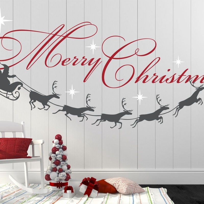 Christmas Wall Decal - Etsy