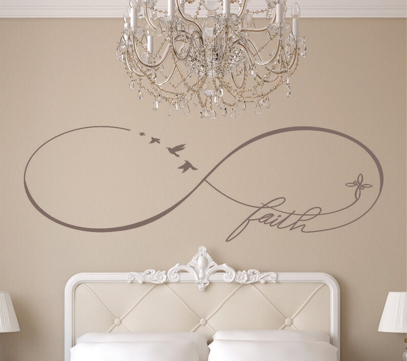 Faith Infinity Wall Decal: Family Love Decor - Etsy