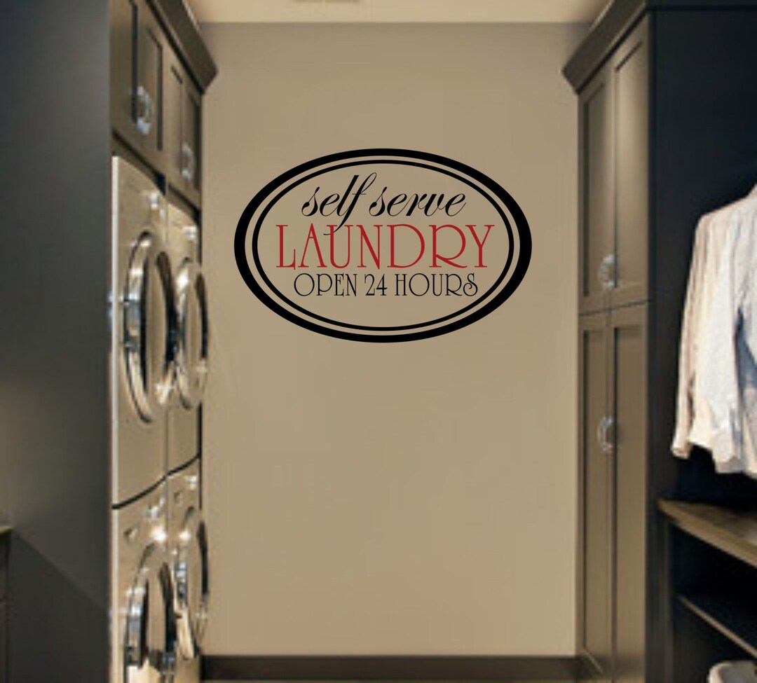 Laundry Wall Decal, Laundry Wall Art, Laundry Wall Decor, Laundry Room ...