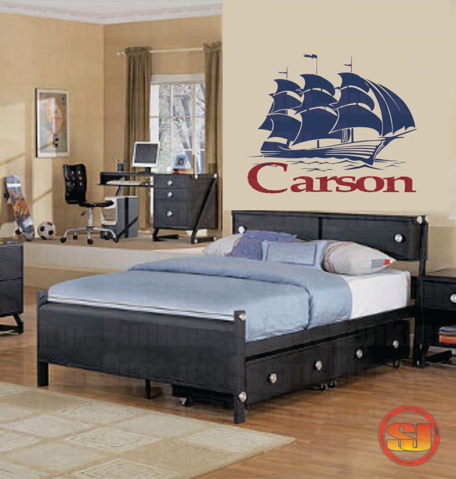 Nautical Boat Name Decal Sailing Ship Decal Sail Boat Decor - Etsy