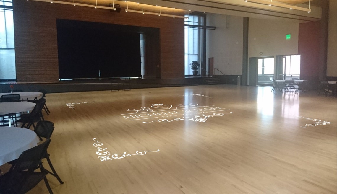 Wedding Dance Floor Decal Wedding Floor Monogram With | Etsy