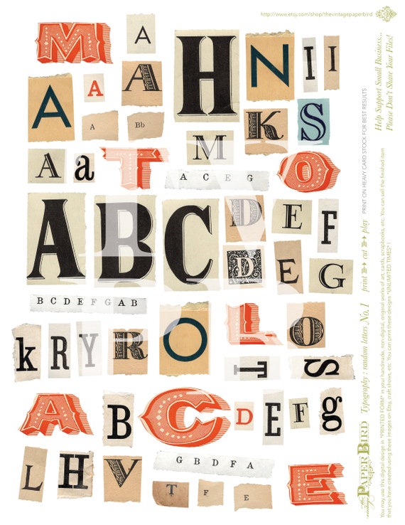 Paper, Party & Kids Craft Supplies & Tools Printable Digital Sheet Junk ...