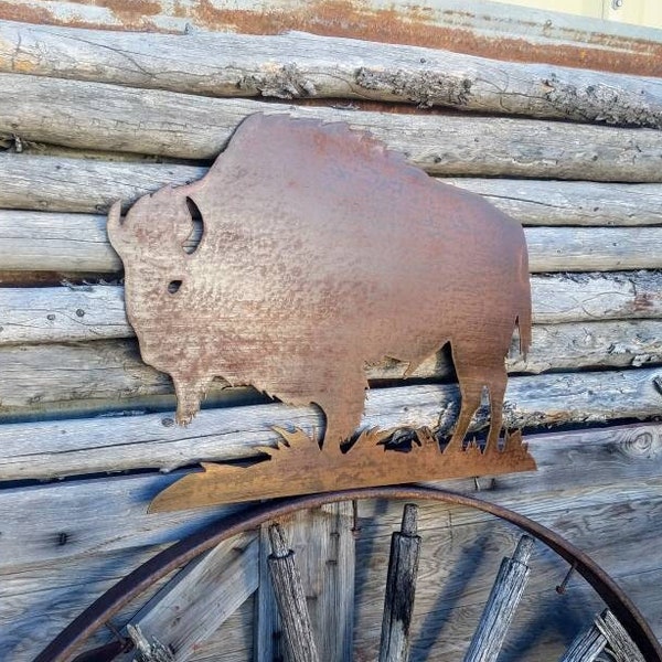 Metal Bison Sign - Etsy