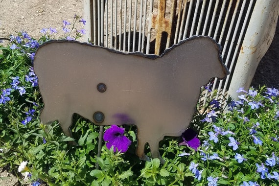 SHEEP Metal Garden Stake | Etsy