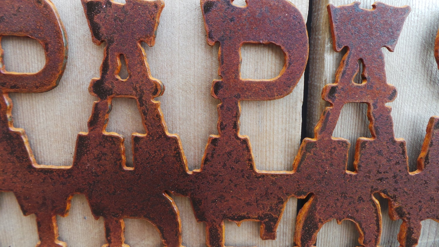 Rusted Metal Papas Hideout Sign/grandpa/garage/shop/man | Etsy