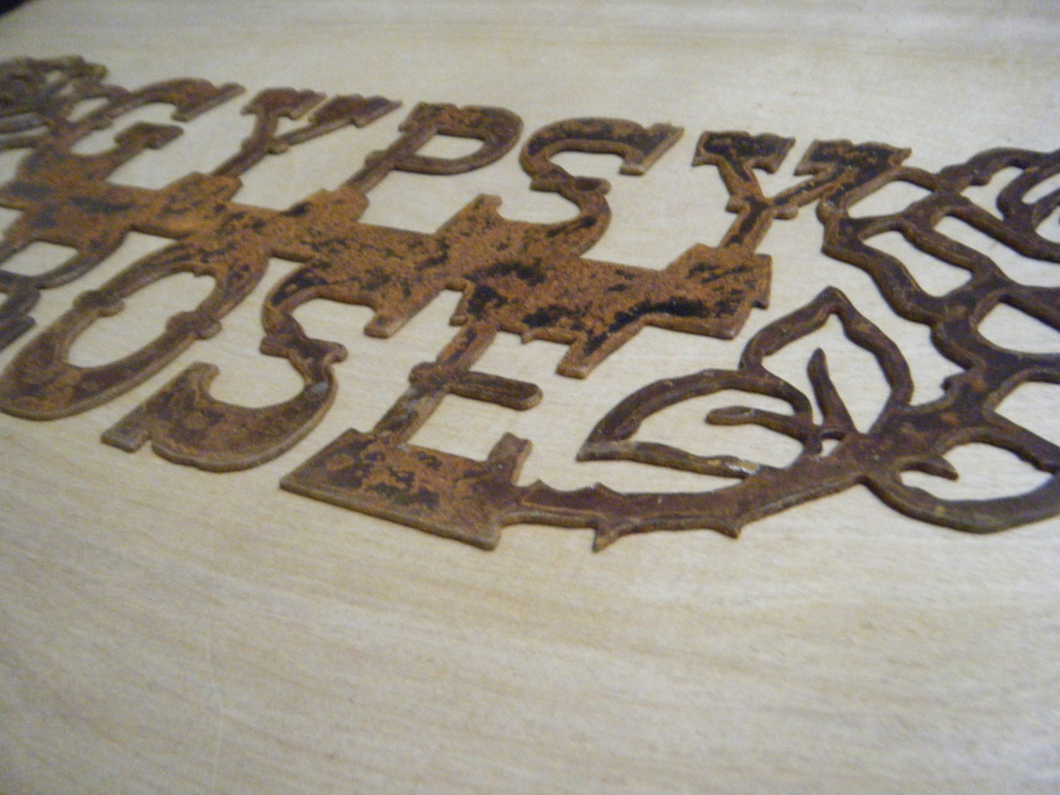 Metal Gypsy Rose Sign Wall Hanging - Etsy