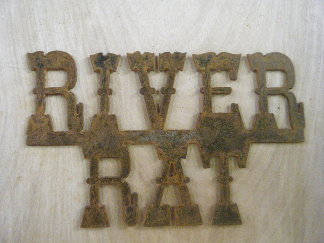 Metal River Rat Sign - Etsy