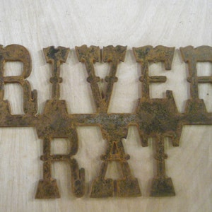 Metal River Rat Sign - Etsy