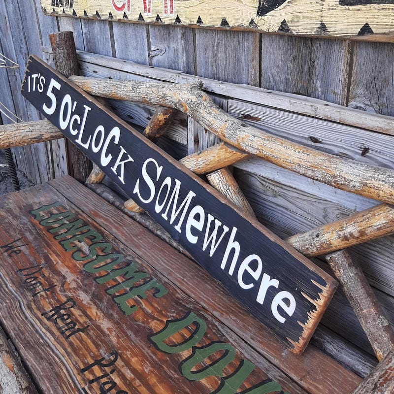 5 Oclock Somewhere Sign - Etsy