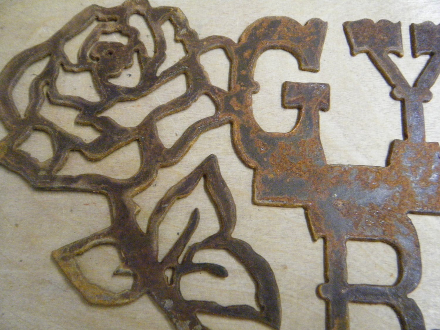 Metal Gypsy Rose sign Wall Hanging | Etsy