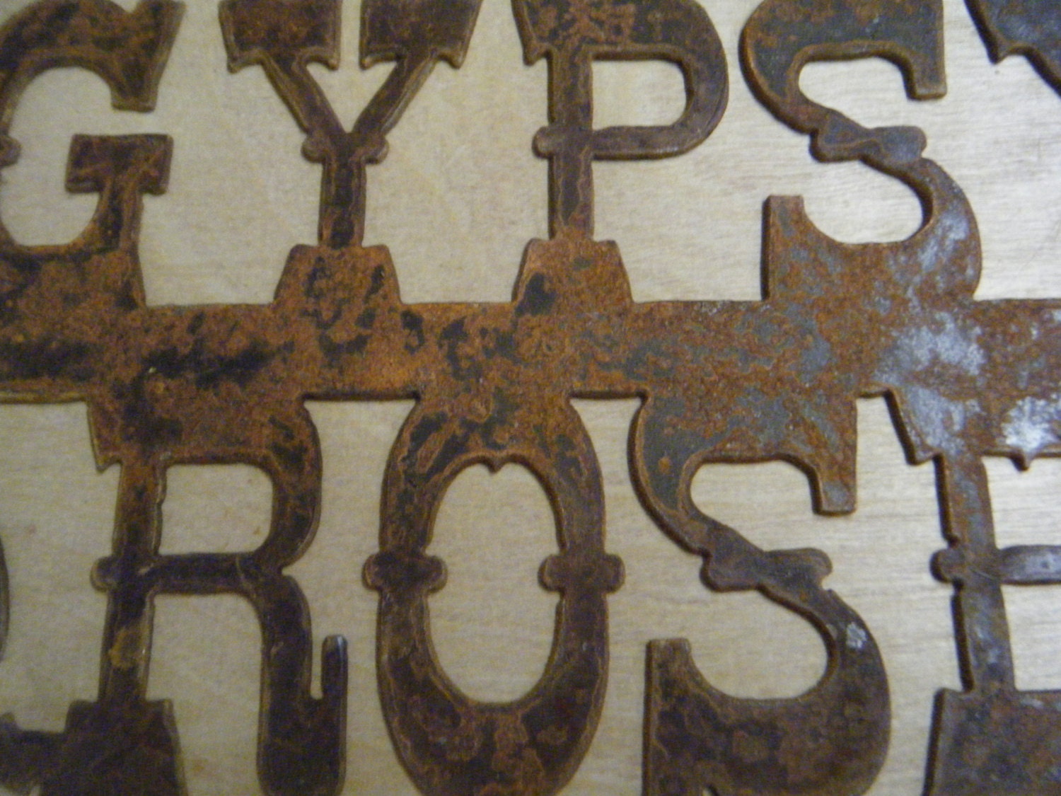 Metal Gypsy Rose Sign Wall Hanging - Etsy