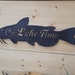 ON LAKE TIME Catfish/ Metal Sign/fishing/ Cabin/ Dock/river/lake ...