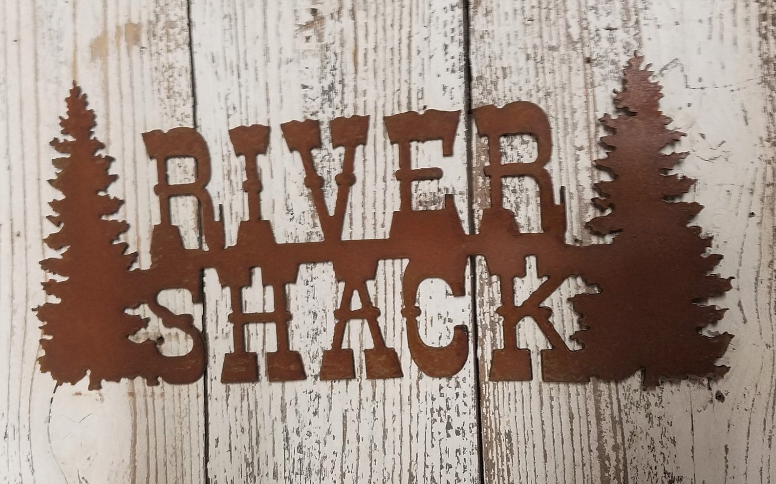 Metal River Shack/sign/cabin/lodge/décor/canoe/fishing/porch/patio - Etsy